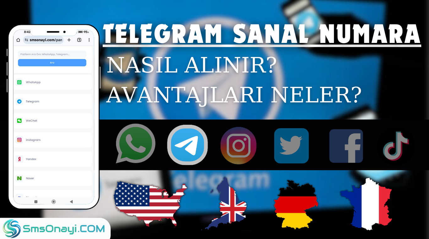 Telegram Sanal Numara Alma - En Güvenilir SMS Onay Hizmetleri - Sms ...